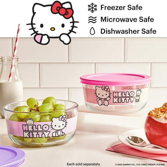 Pyrex | Kitchen | Just In Hello Kitty Pyrex Glass Kitchen Storage ...